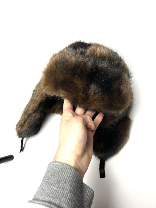 Vintage VINTAGE Y2K SOVIET ERA FUZZY MOHAIR USHANKA HAT AVANT GARDE ...