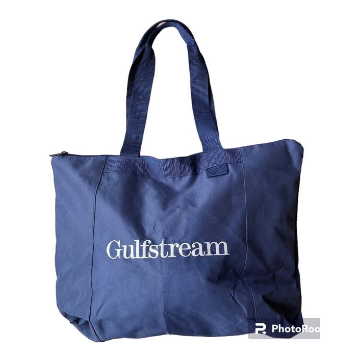 Streetwear NWOT Gulfstream Tote Bag Top Zip Navy Blue Logo Aviation Pil ...