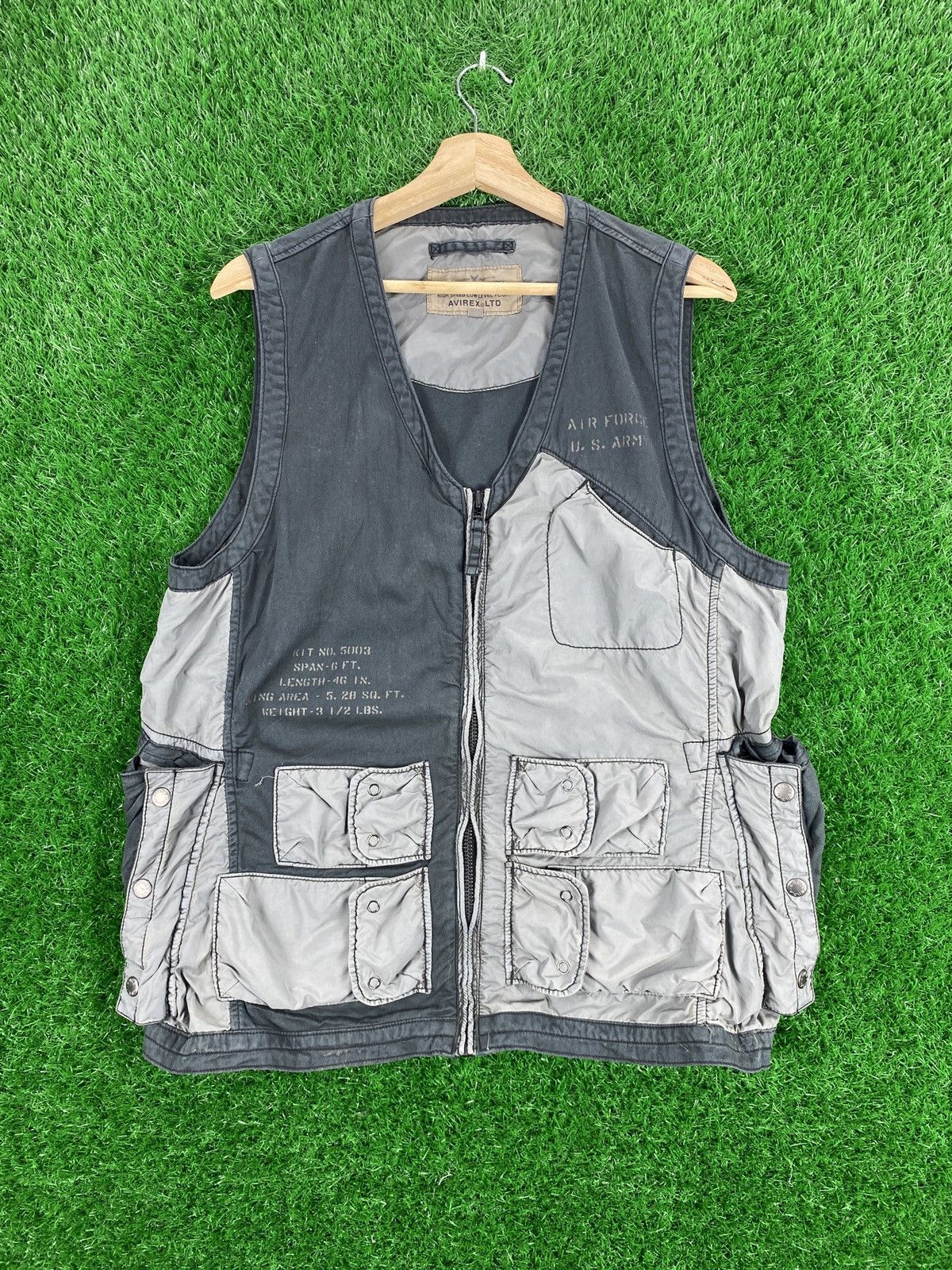 Avirex × Vintage Vintage Avirex LTD Utility Cargo Multi Pocket Vest ...