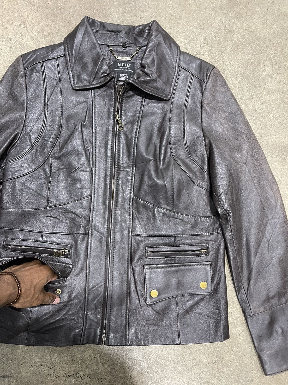 Seditionaries × Vintage Vintage ‘A.N.A’ Rebel Leather Jacket | Grailed