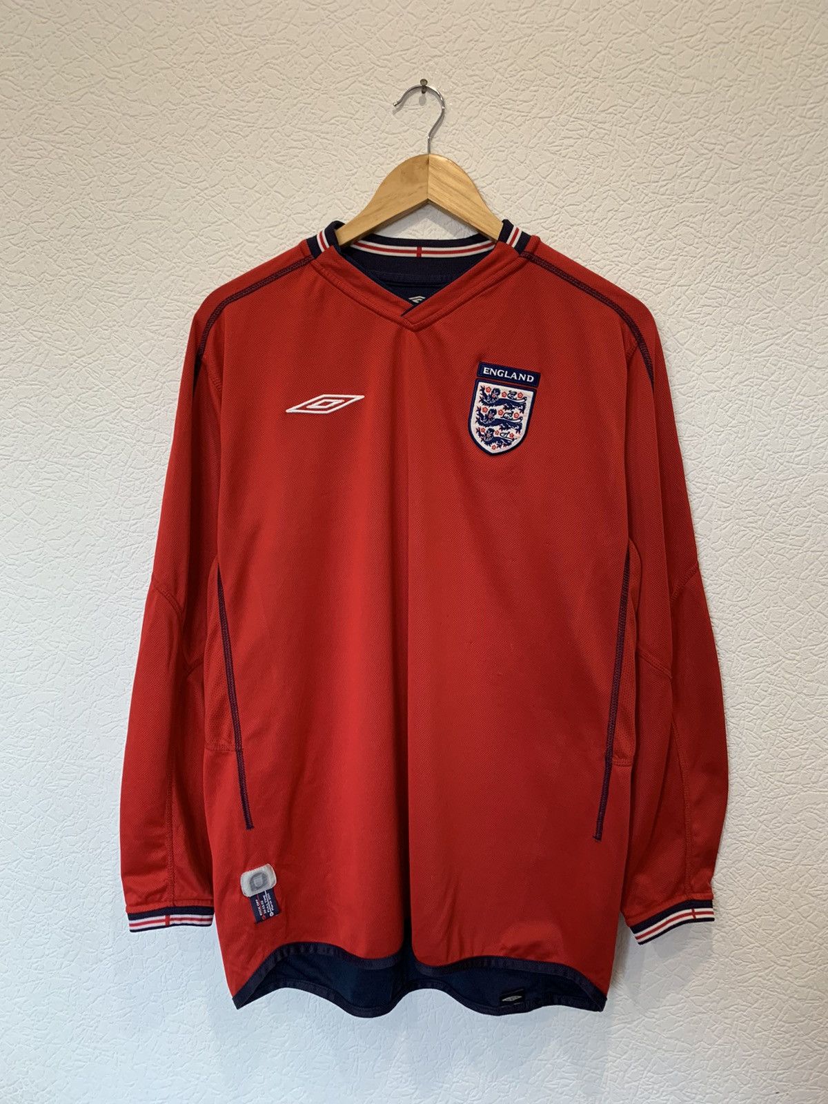 Soccer Jersey × Umbro Umbro England 2002/2004 Away Kit Soccer Jersey ...