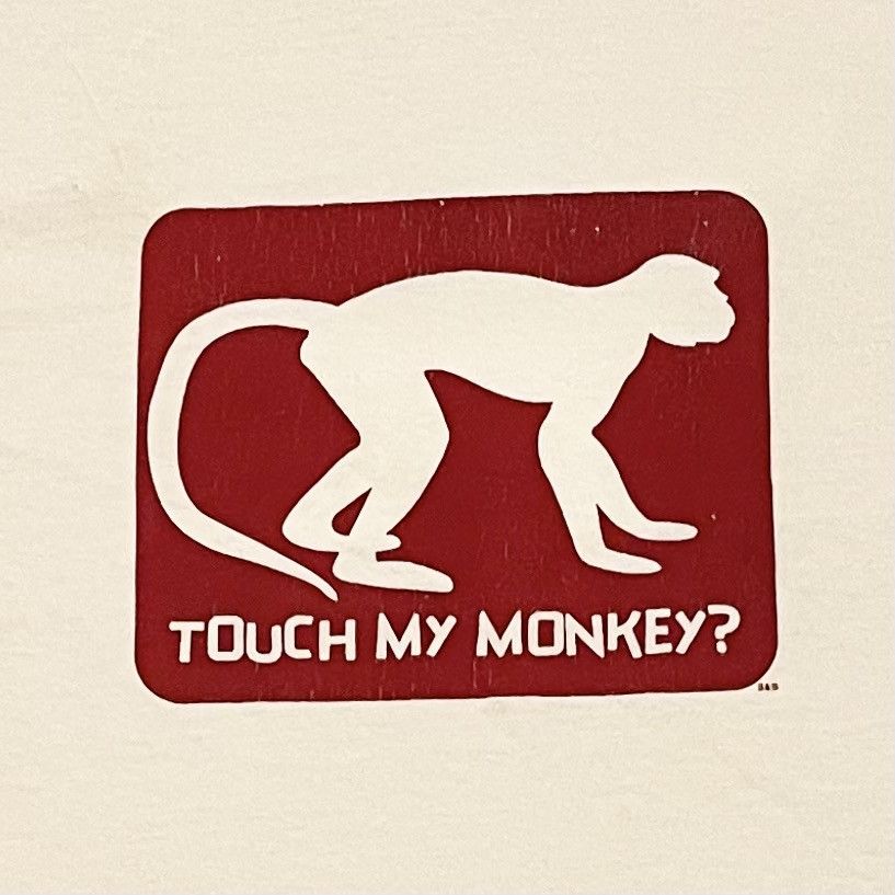 Streetwear × Vintage VINTAGE 90s TOUCH MY MONKEY LONG SLEEVE HUMOR TEE ...