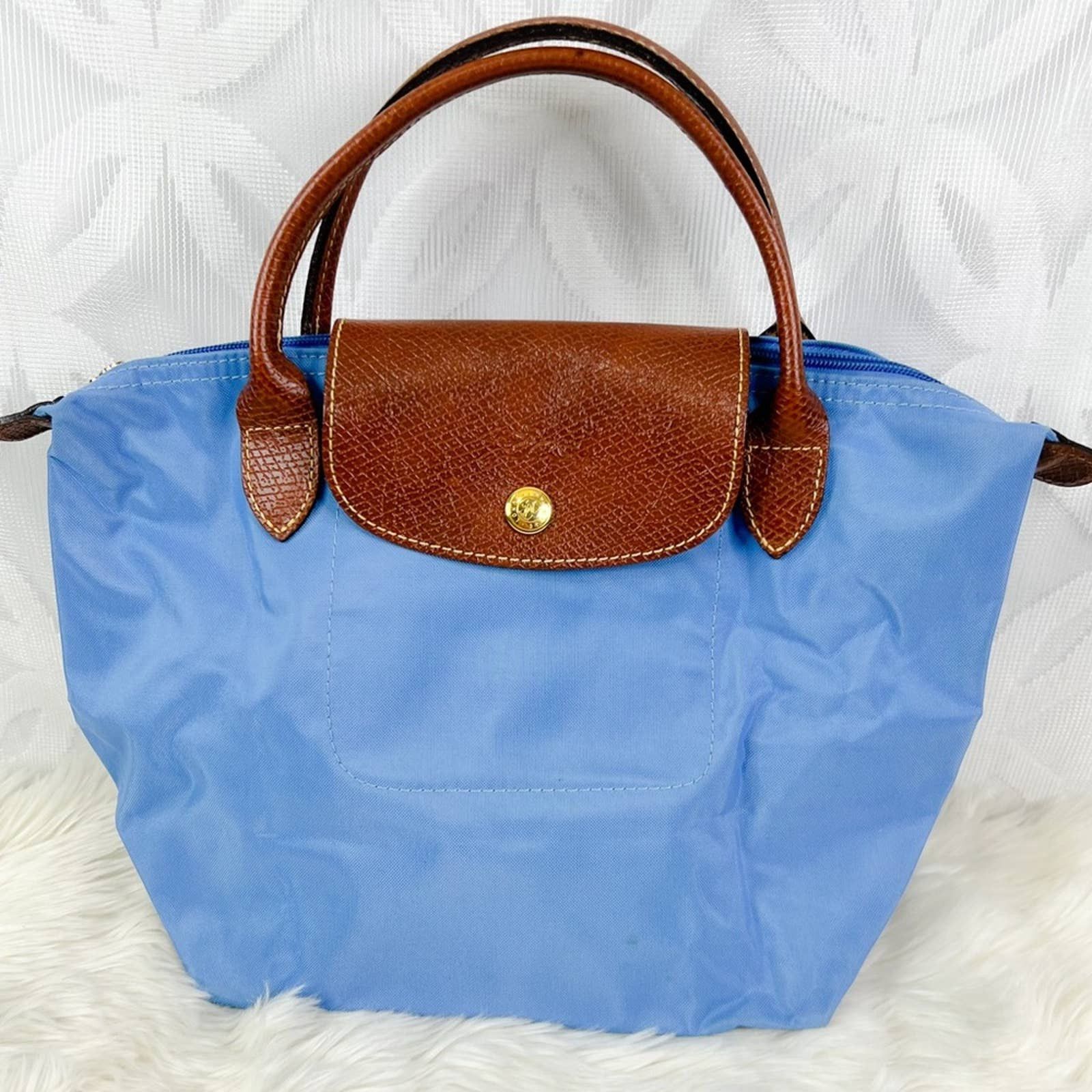 Longchamp Longchamp Blue Le Pliage Néo Small Tote Bag | Grailed