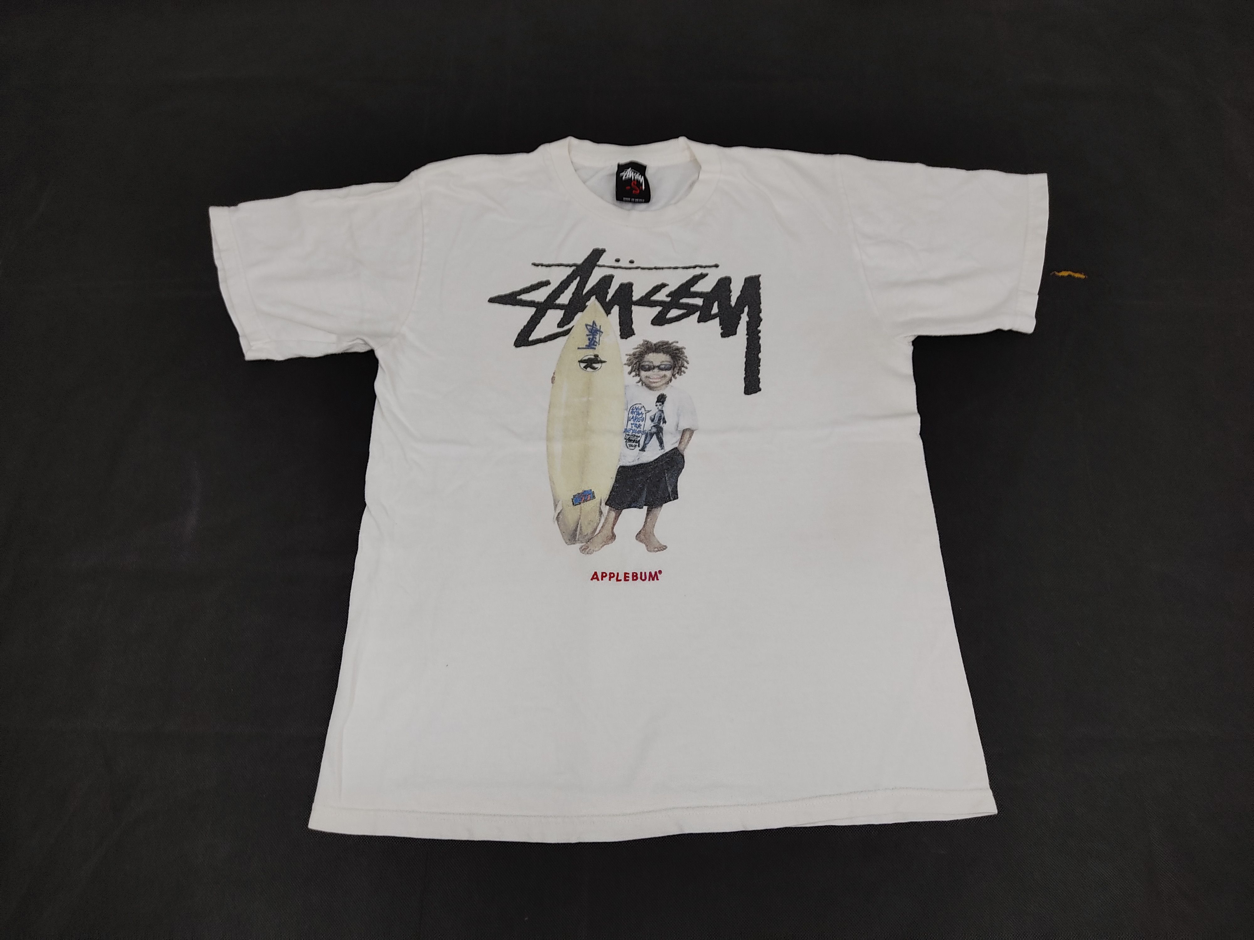 Streetwear × Stussy Stussy Surf Applebum Embroidery Logo Rasta Man Wear ...
