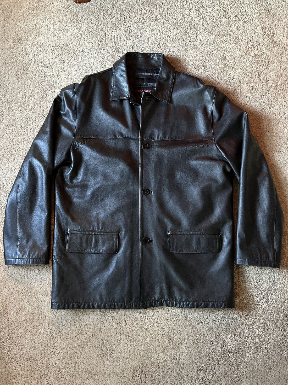 Chevignon × Vintage Chevignon Leather Jacket | Grailed