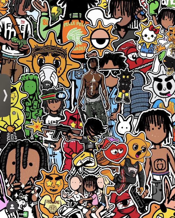 Kodone Kodone Chief Keef Collage Poster | Grailed