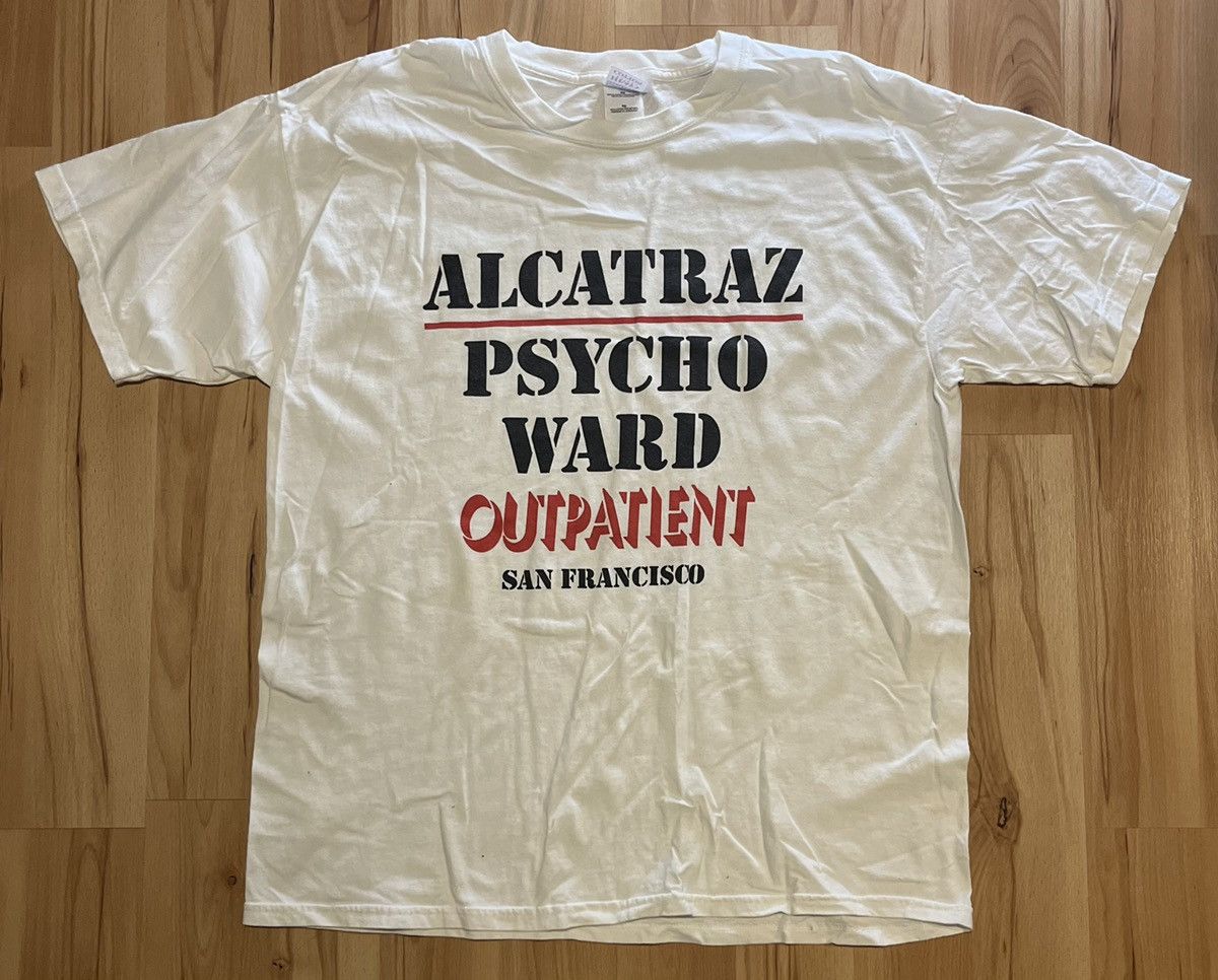 Vintage Vintage 90s Alcatraz Psycho Ward Outpatient Tee Shirt | Grailed
