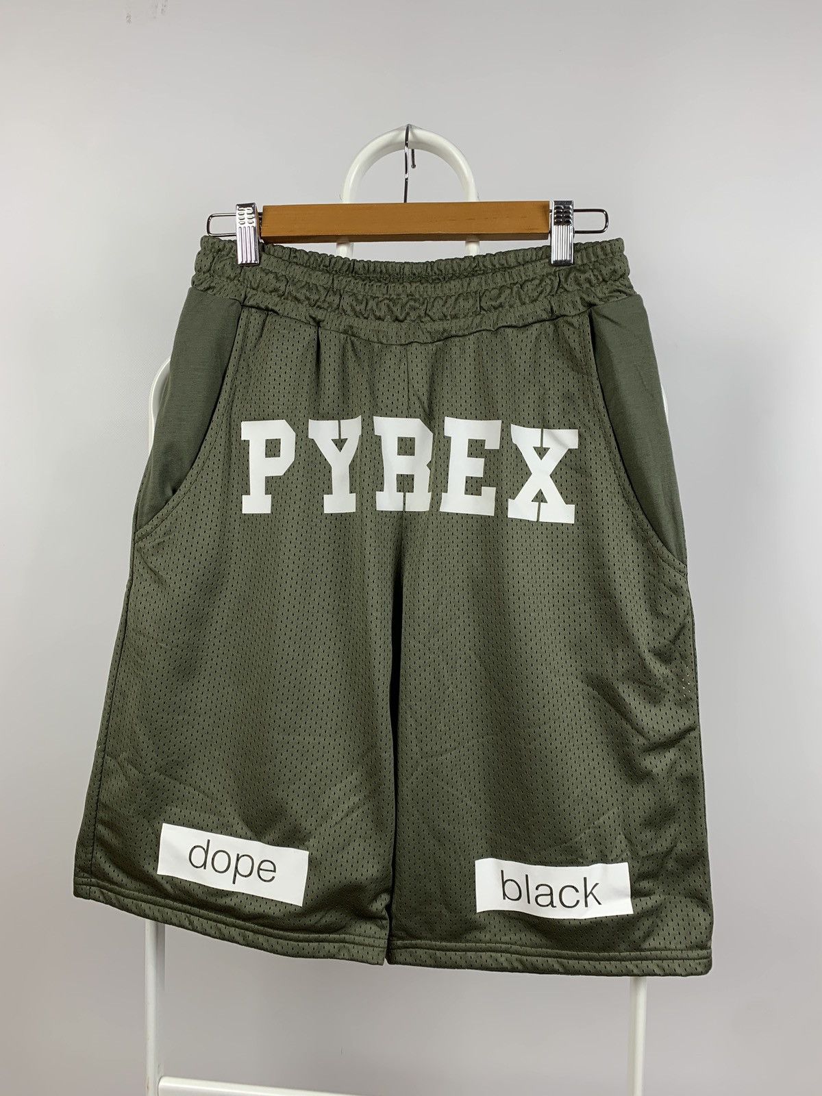 Pyrex Vision × Virgil Abloh Pyrex Vision Virgil Abloh Khaki Shorts ...