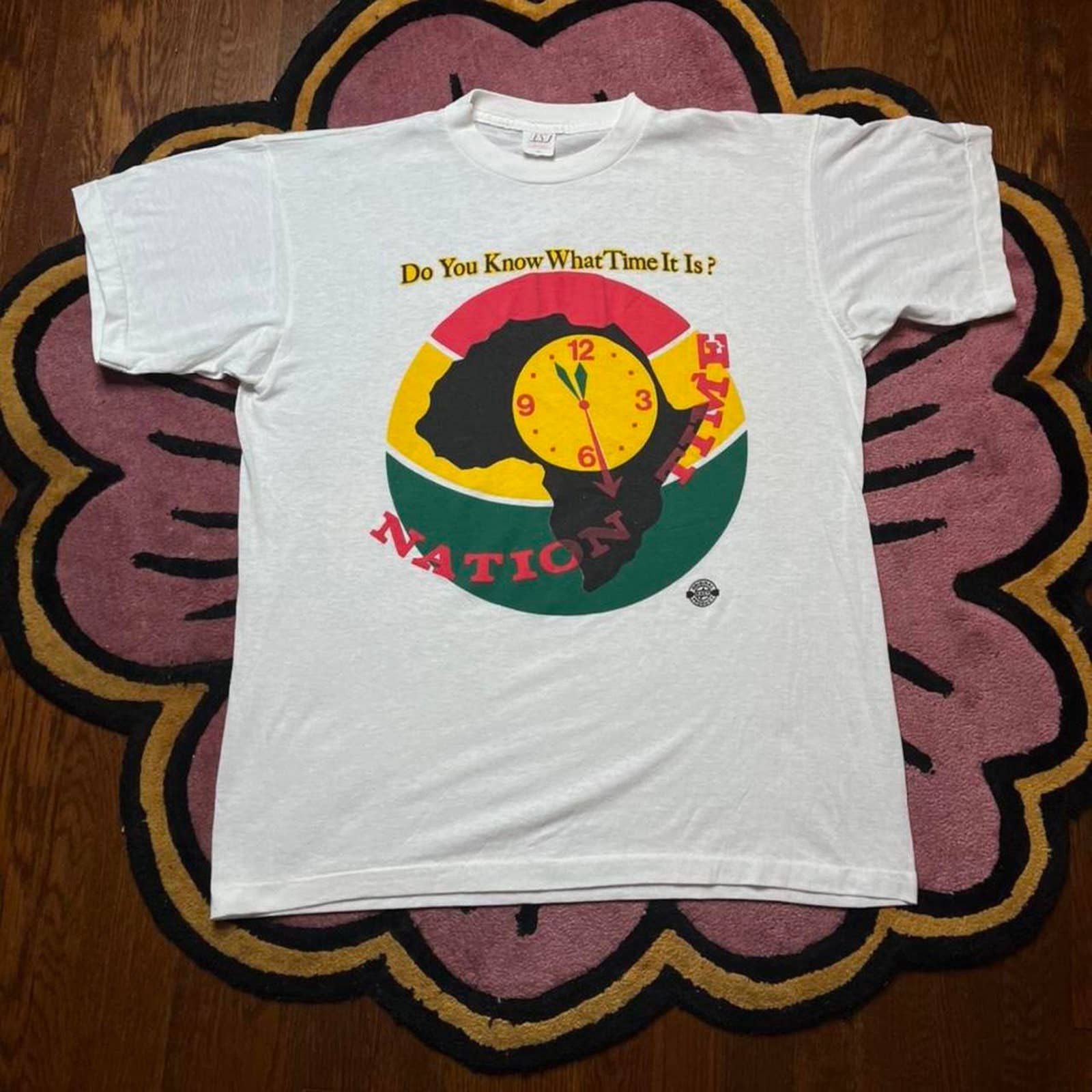Streetwear × Vintage Vintage 90’s Kacy World Colors Nation Time Graphic ...
