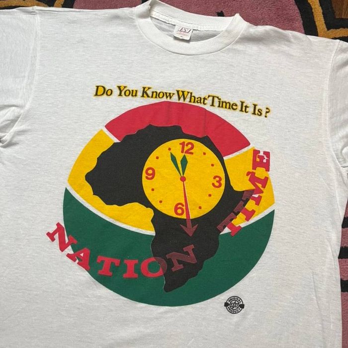 Vintage Vintage 90’s Kacy World Colors Nation Time Graphic T-shirt ...