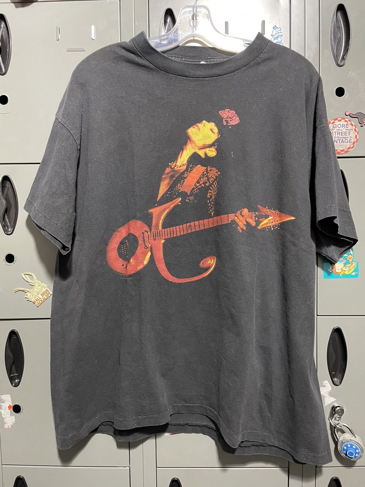 Vintage 1995 Prince faded black 90s band tee heavy cotton usa made ...