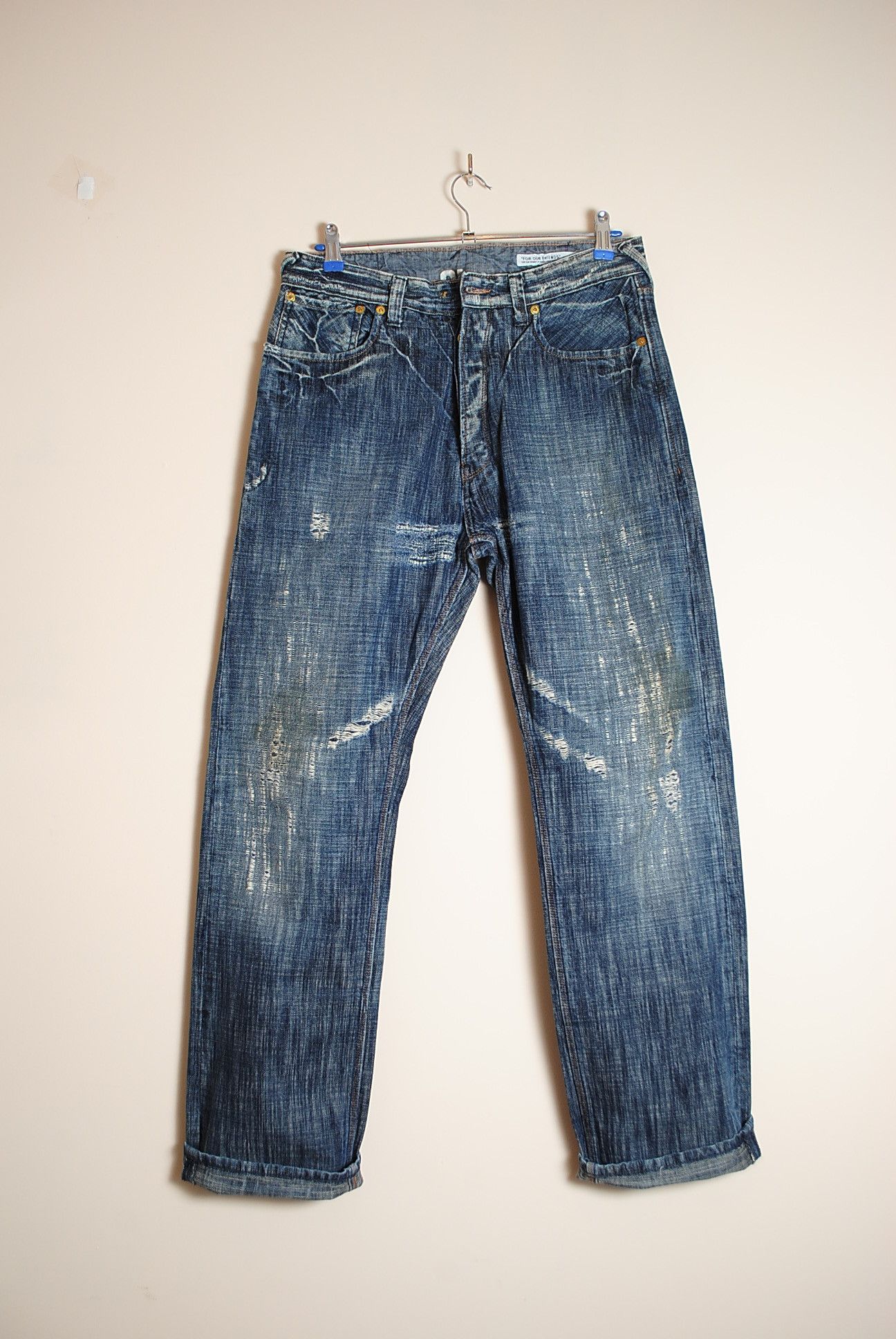 Blue Blood × Distressed Denim × Streetwear Blue Blood Distressed Jeans ...