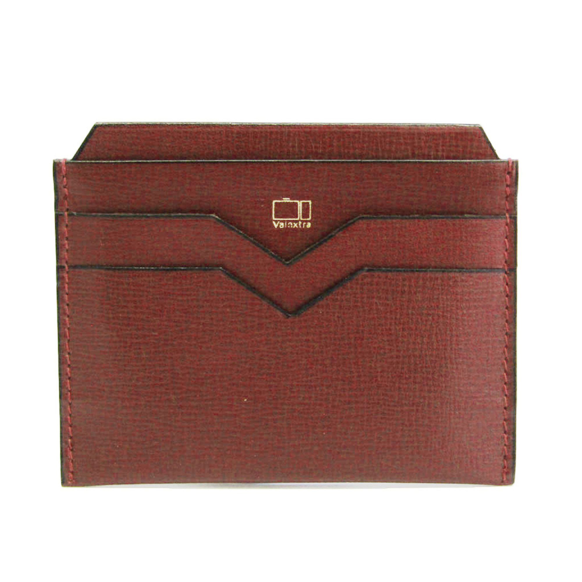 Valextra Valextra Leather Card Case Bordeaux | Grailed