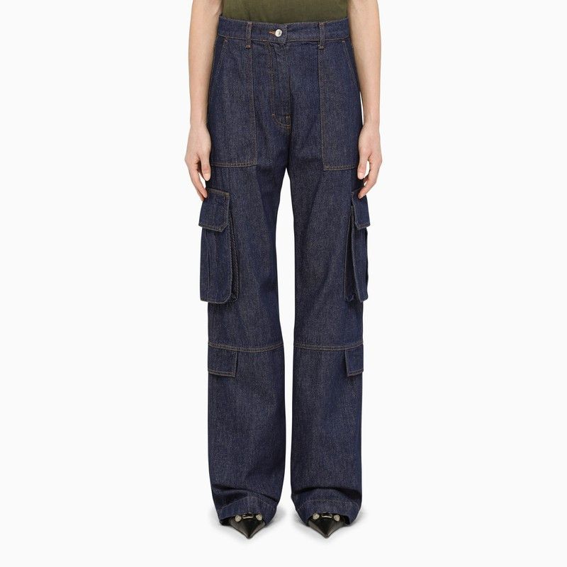MSGM Msgm Blue Denim Cargo Jeans | Grailed