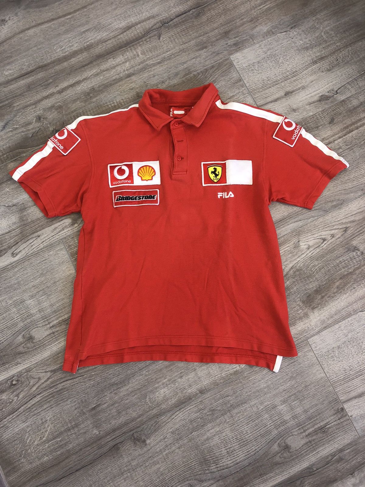Ferrari × Vintage VTG Polo Ferrari Red sponsored by Vodafone Formula 1 ...