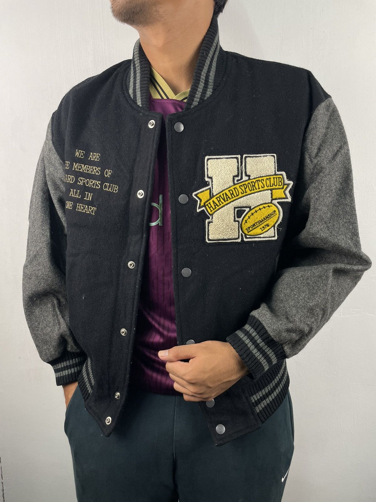 Harvard STEAL🔥 Vintage Harvard University Varsity Jacket Letterman ...