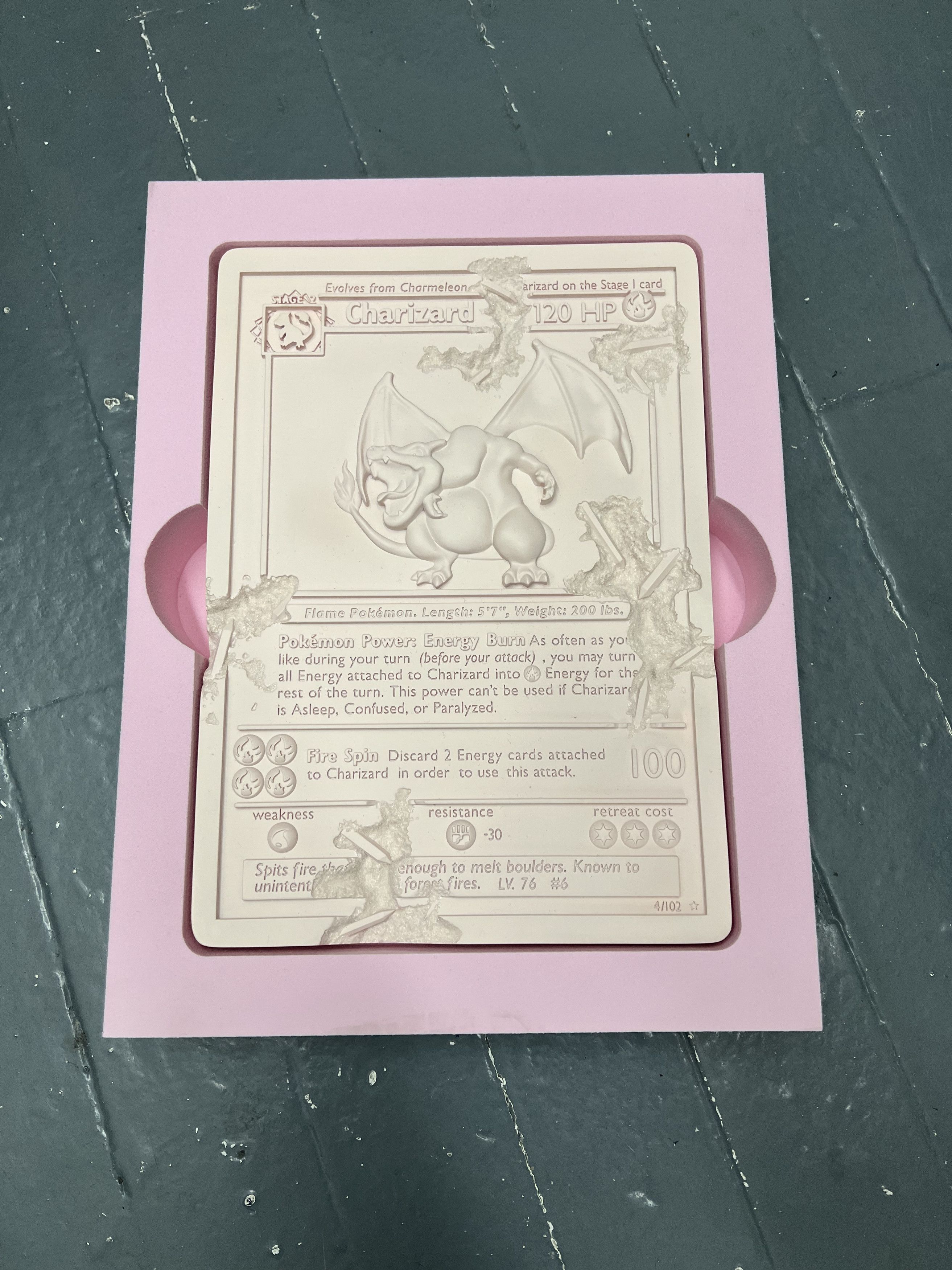 Art × Daniel Arsham × Pokemon Daniel Arsham Pink Crystalized Charizard ...