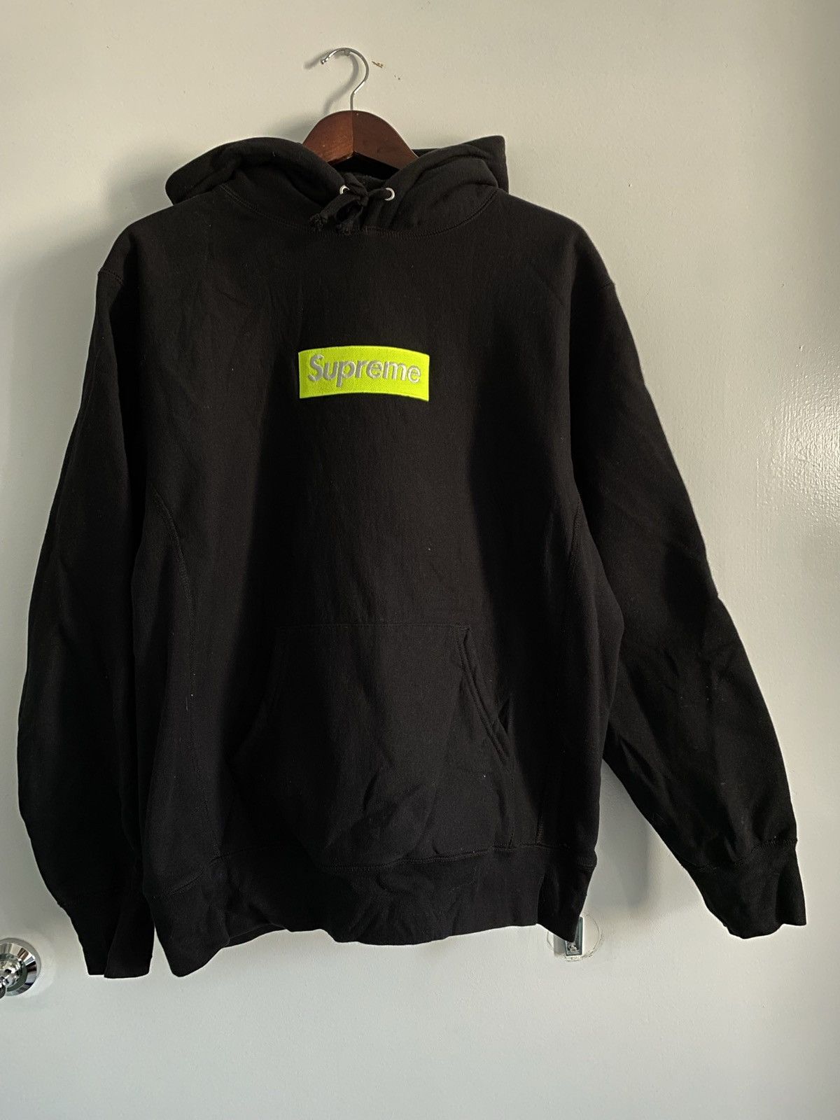 Supreme Supreme FW17 Box Logo Black Yellow Lime | Grailed