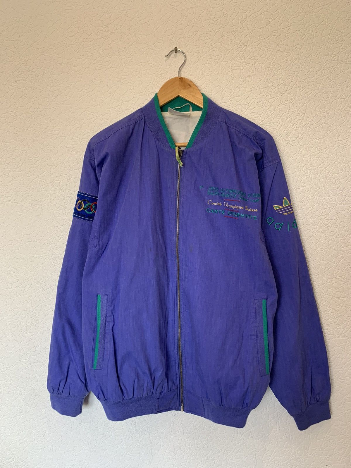 Adidas × USA Olympics × Vintage Vintage 80’s Adidas Olympic 1948 Bomber ...