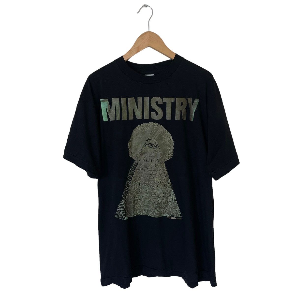 Band Tees × Tour Tee MINISTRY ΚΕΦΑΛΗΞΘ PSALM 1991 90’s Black Tee Size ...