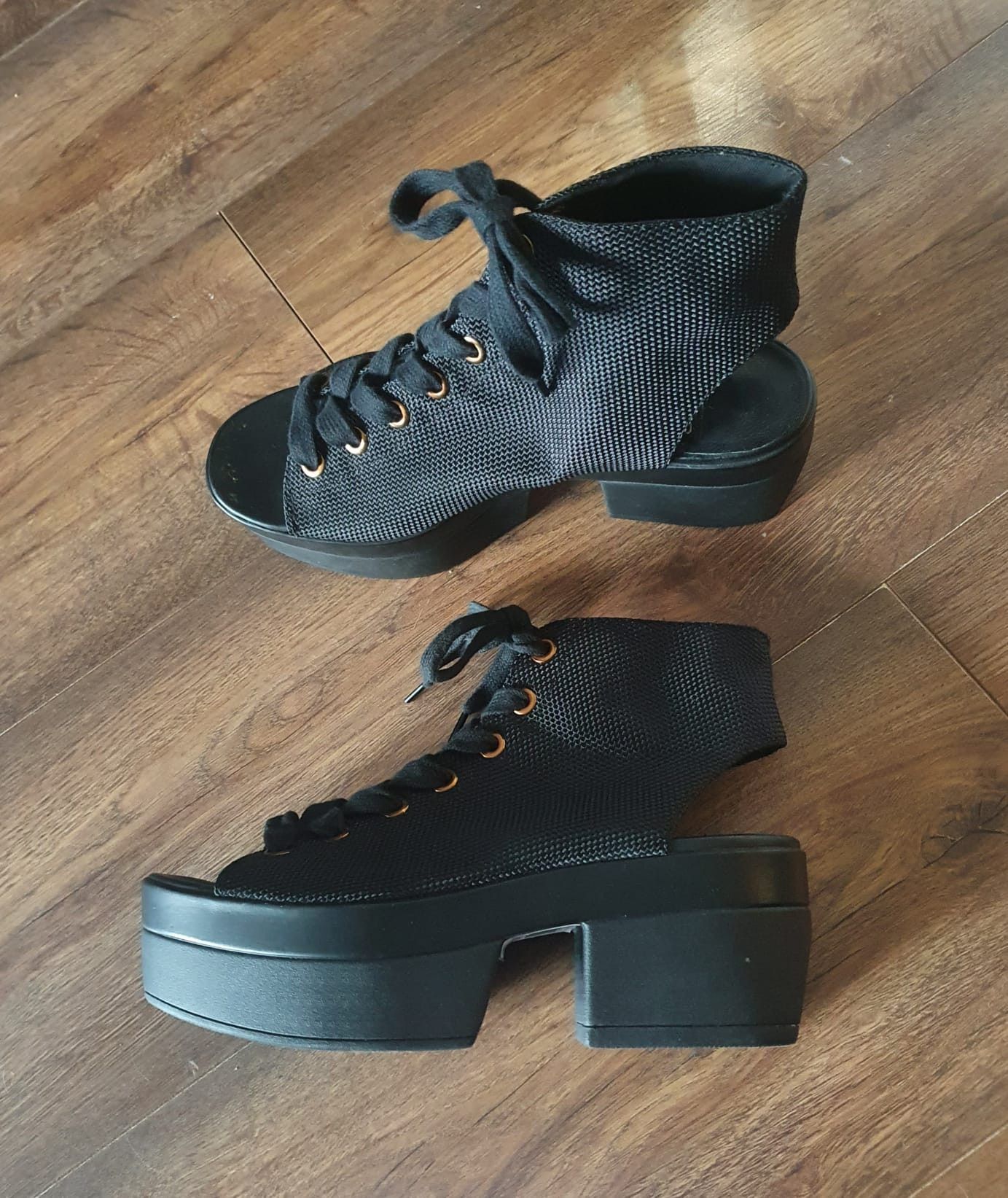 Vagabond Vagabond platform creeper sandals 39 wide heel shoes wedges ...