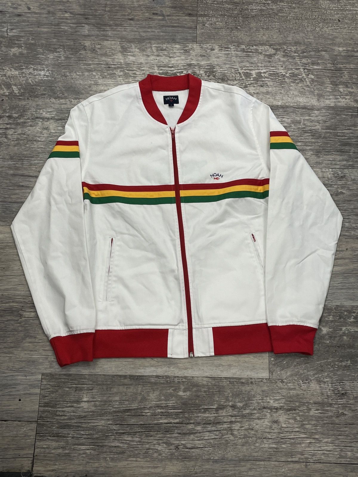 Noah Noah NY x Fishbone Rasta Bomber Jacket | Grailed