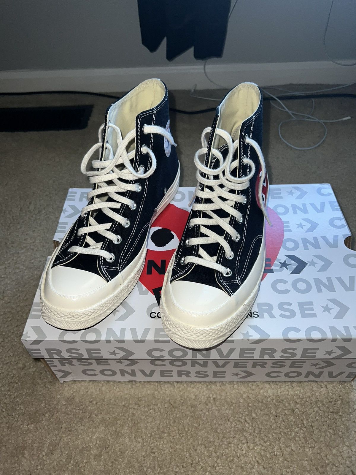Converse Converse x CDG Play High Top Sneakers | Grailed