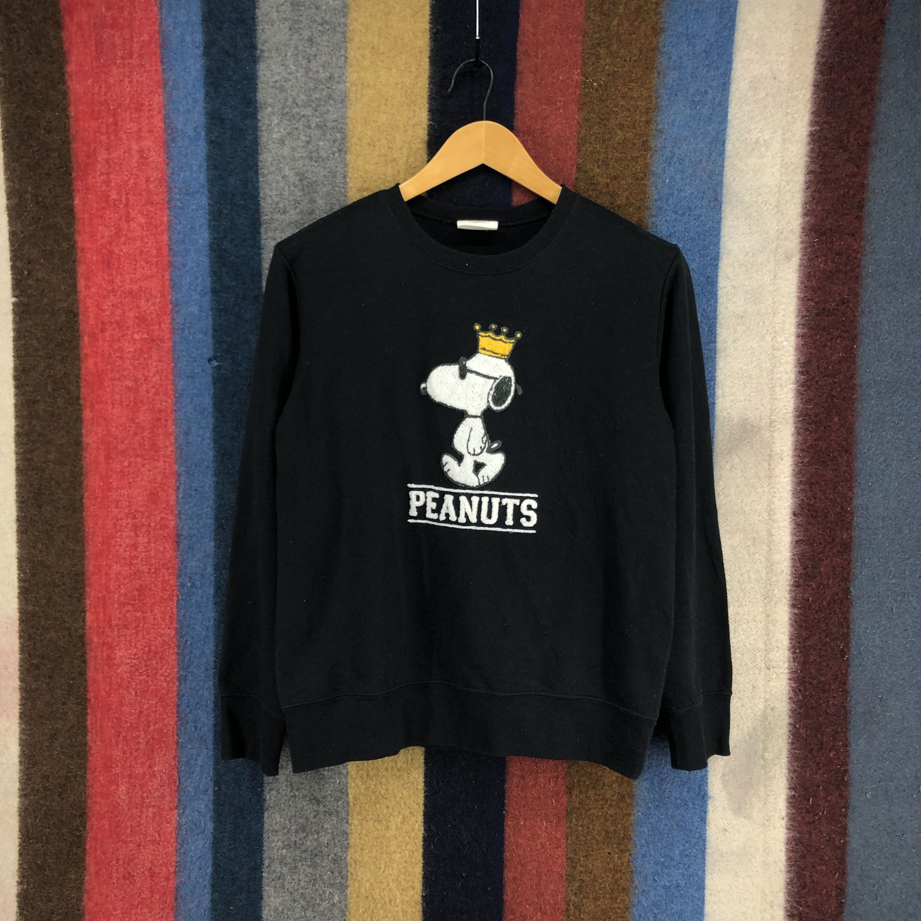 Cartoon Network × Peanuts Rare SNOOPY KING Crew Neck Sweatshirt #0327/M | Grailed
