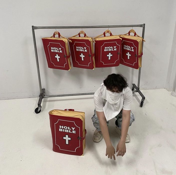 Streetwear Grimykids Holy Bible Backpack | Grailed