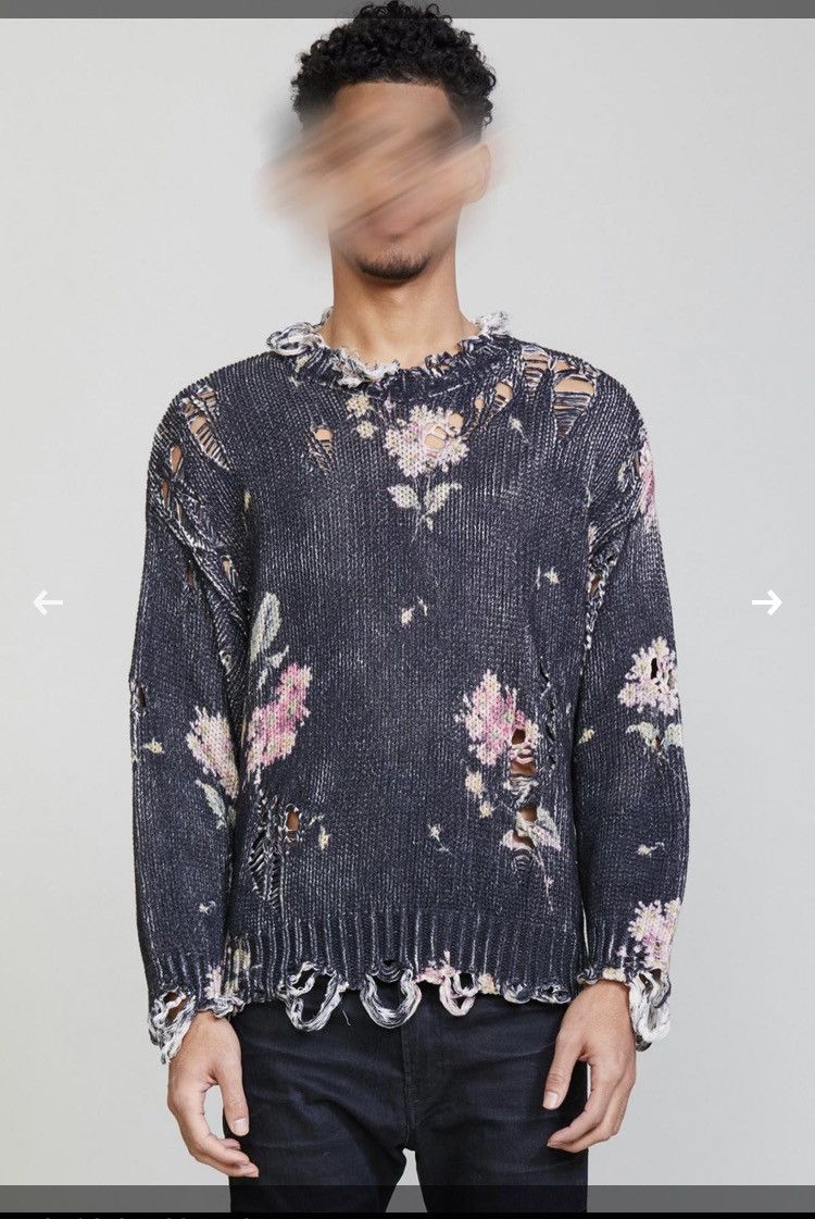 R13 Oversized floral sweater. XS | Grailed