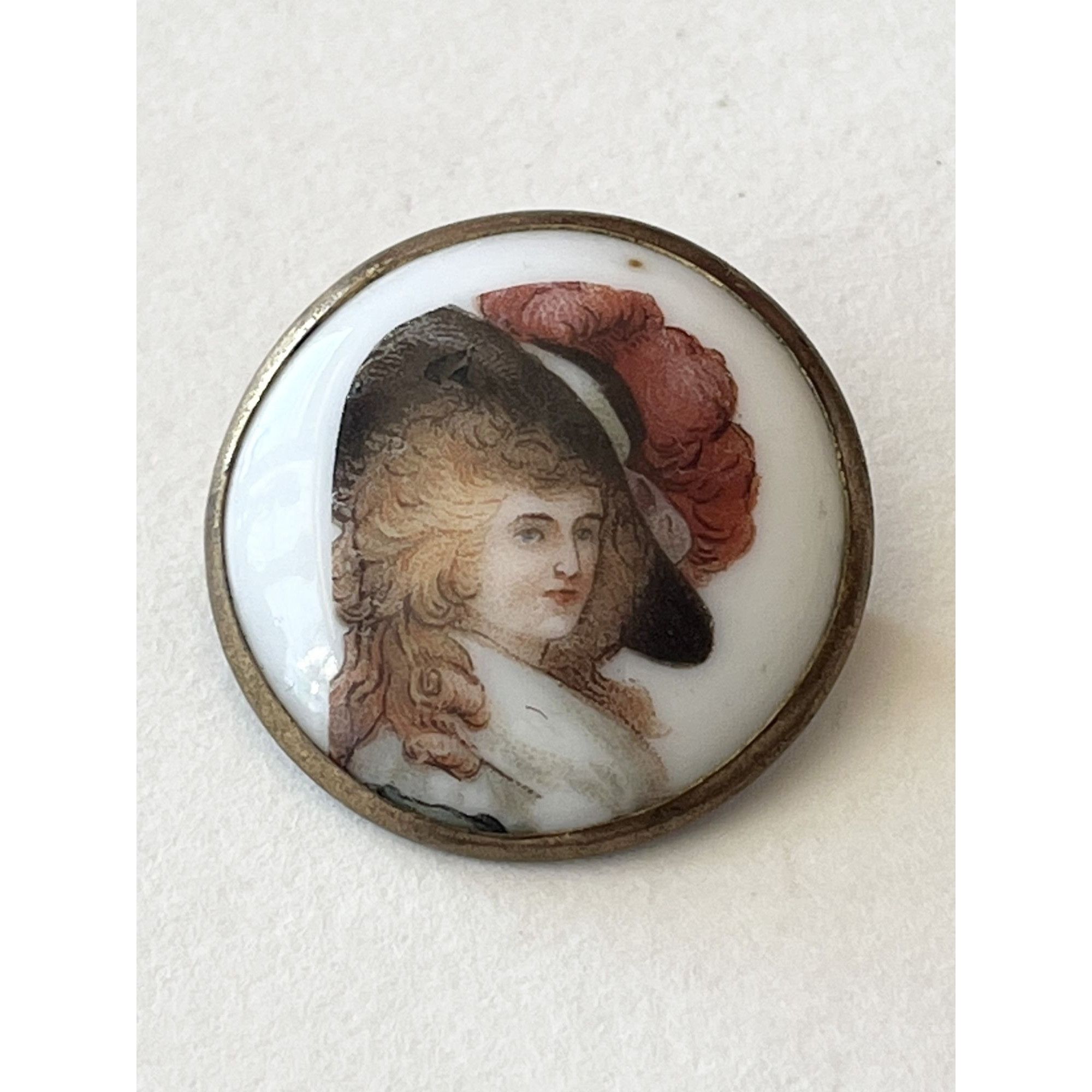 Vintage Antique Estate Porcelain Portrait Brooch Pin | Grailed