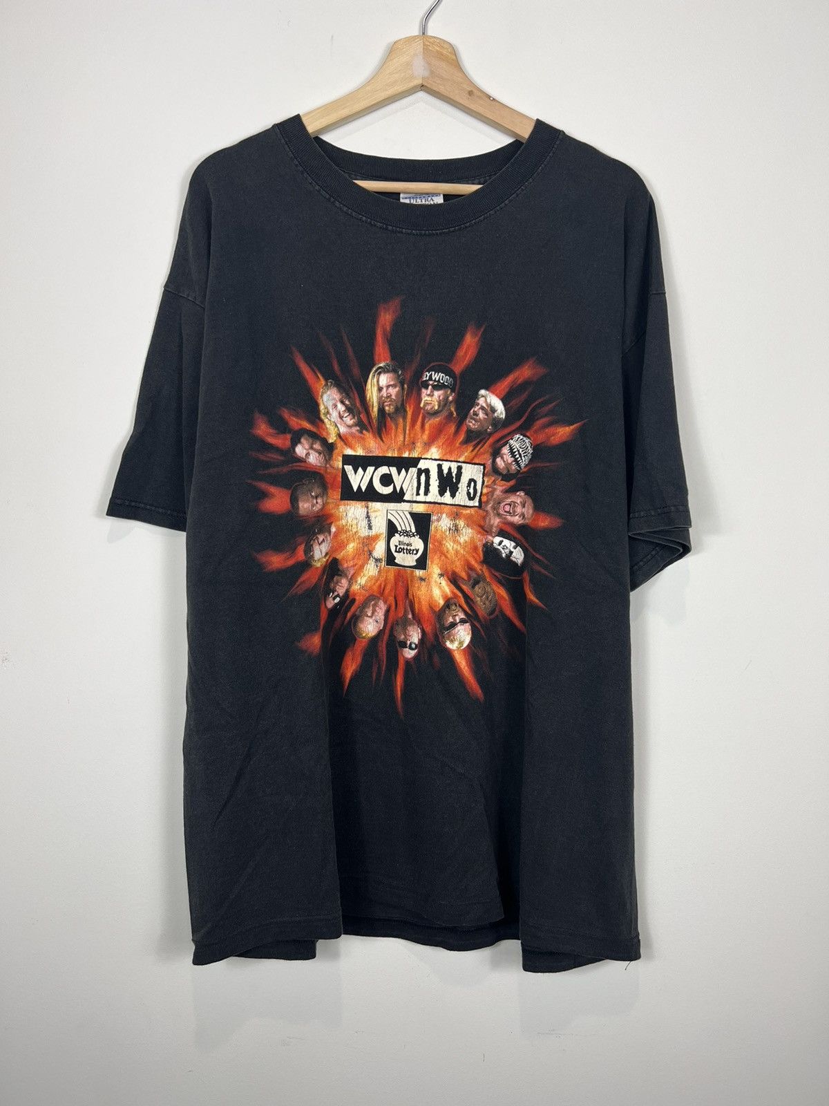 Vintage × WCW/nWo × WWF Vintage WCW NWO Wrestling T-shirt | Grailed