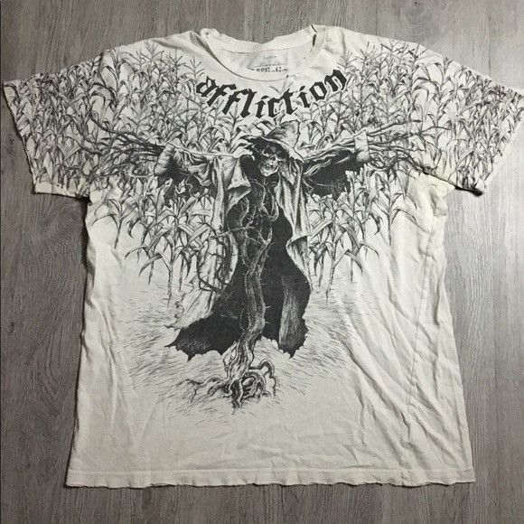 Affliction × Haunted Mound Affliction X Korn shirt | Grailed
