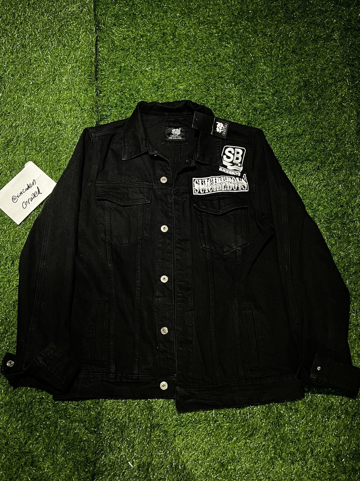 G59 Records G59 SIDEWALK SLAMMER [REDACTED]] DENIM JACKET XXXL | Grailed