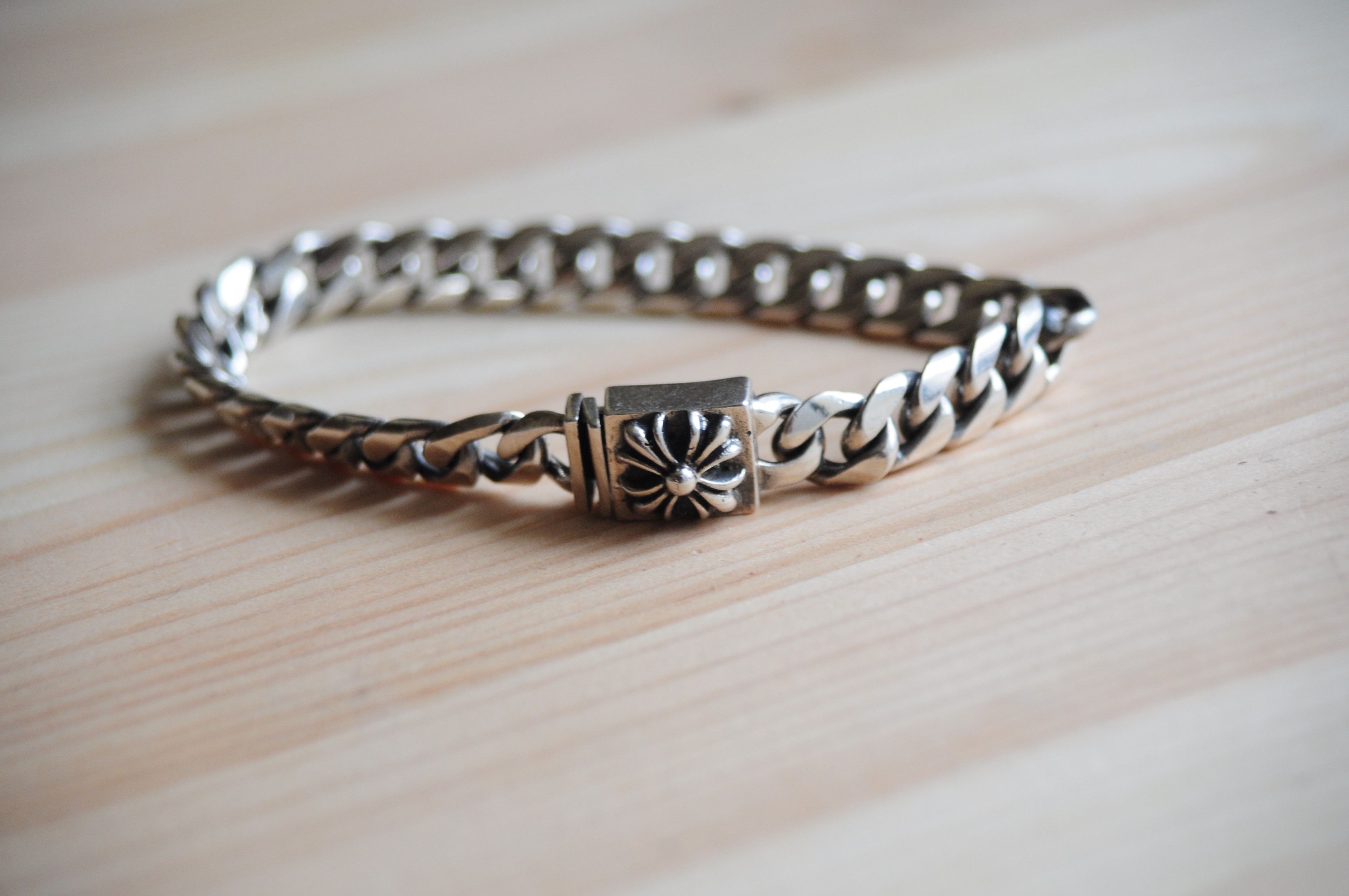 Chrome Hearts Silver interlock wrist chain | Grailed