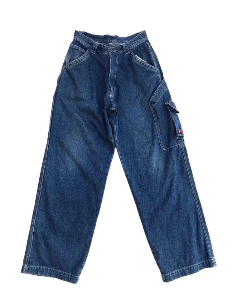 Streetwear Vintage Hobo Denim Cargo Pants Workers Style | Grailed