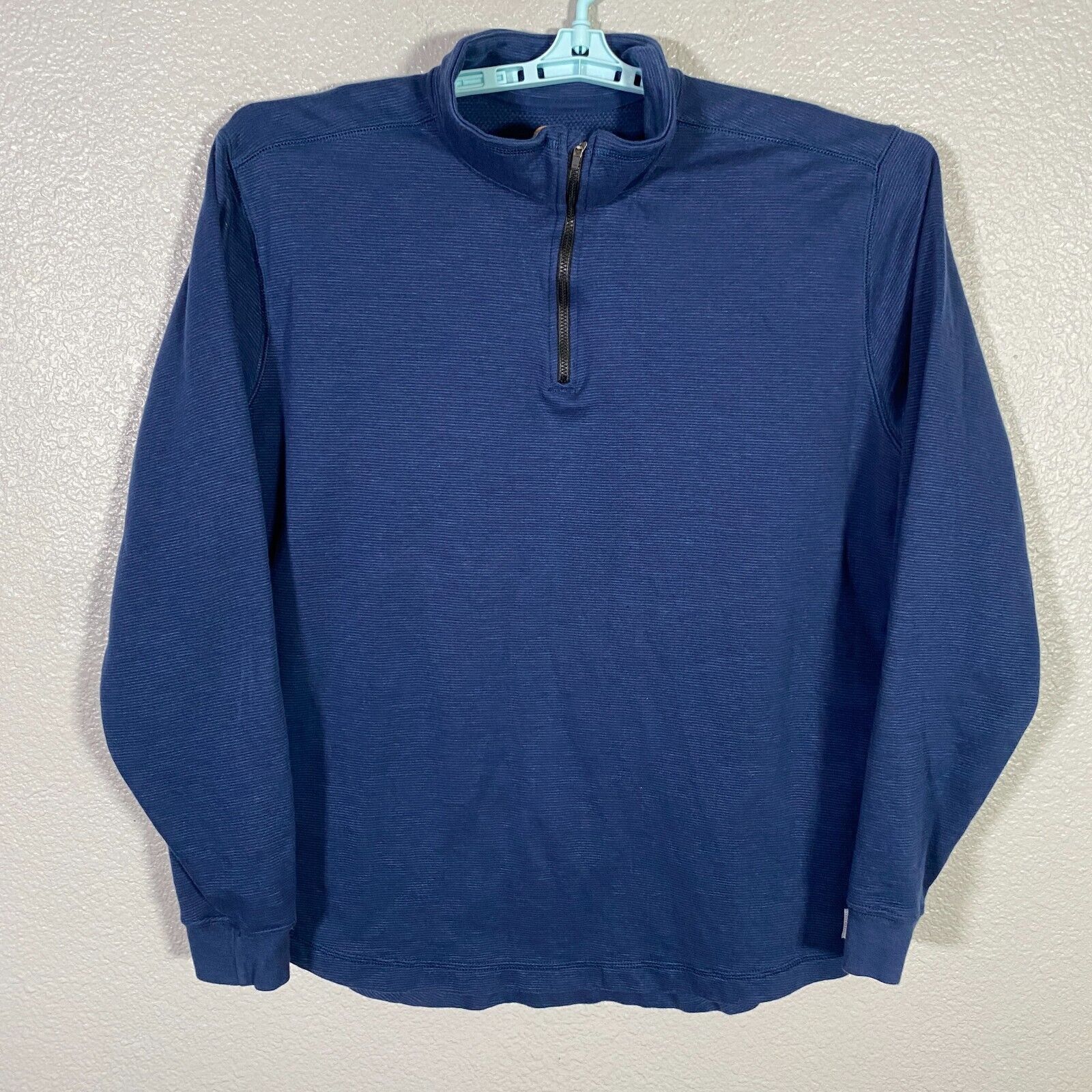 Carhartt Carhartt Sweater Mens XL Navy Blue Quarter Zip Pullover ...