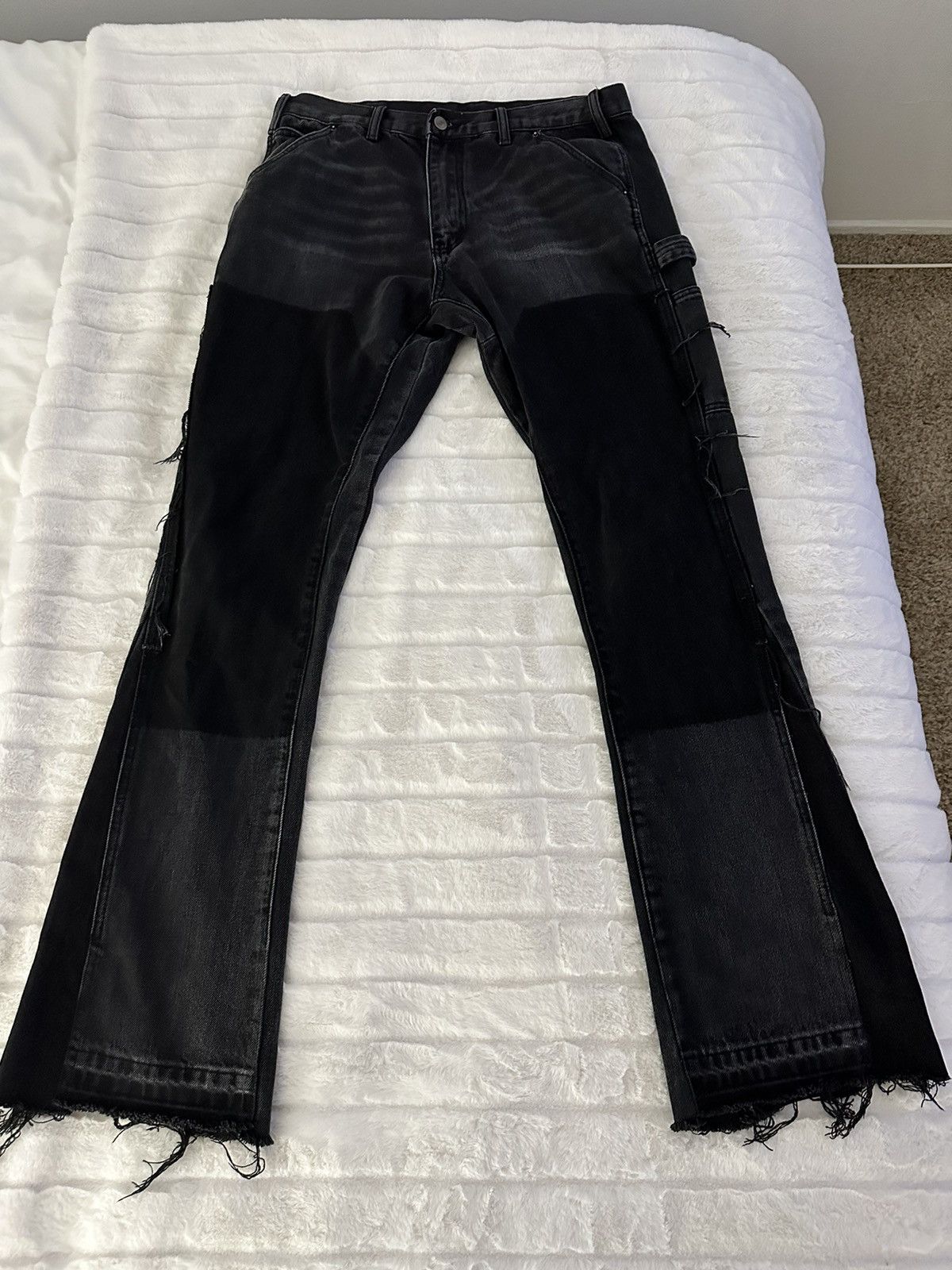 MNML MNML Flared Black Jeans | Grailed