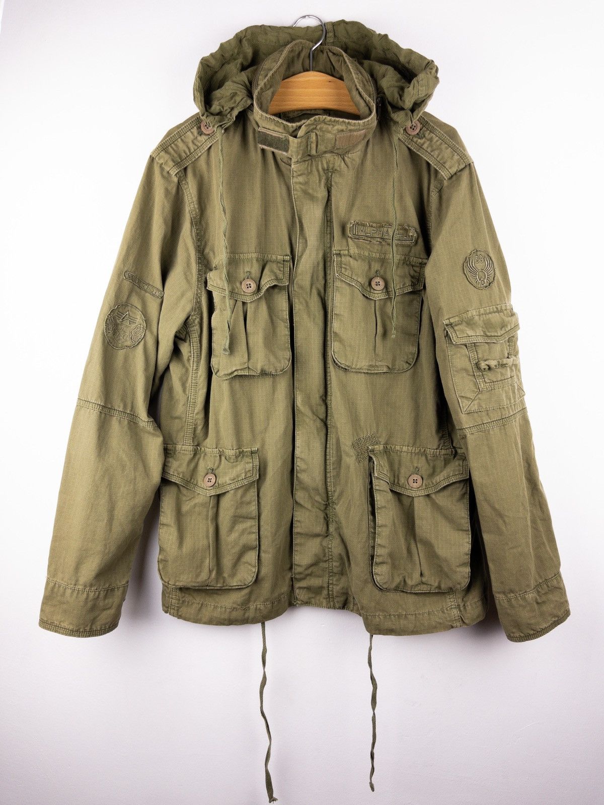 Alpha Industries Alpha Industries M65 Military Field Jacket Patches ...