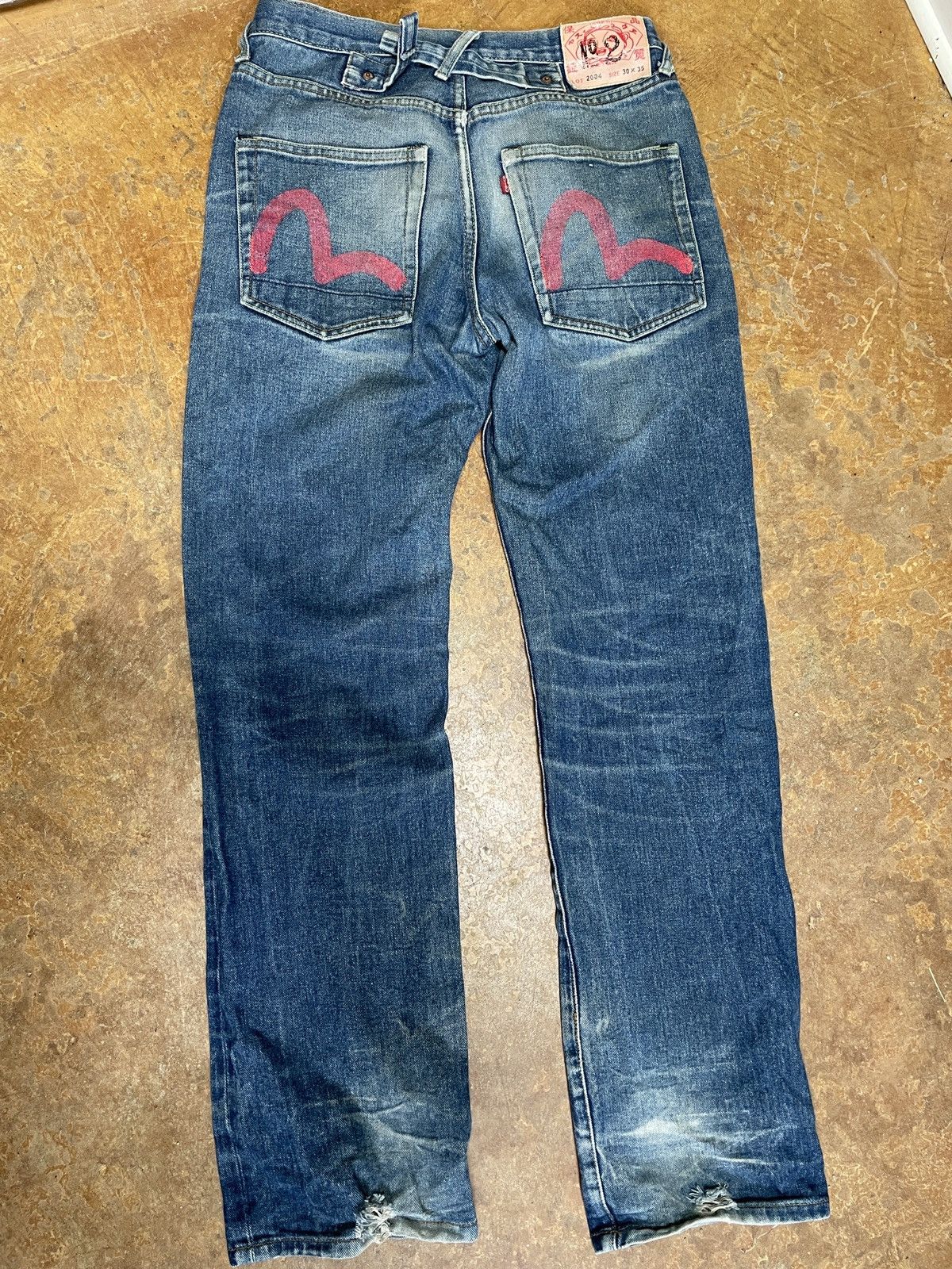 Evisu × Vintage Vintage Y2K Evisu Lot 2004 Faded Denim | Grailed