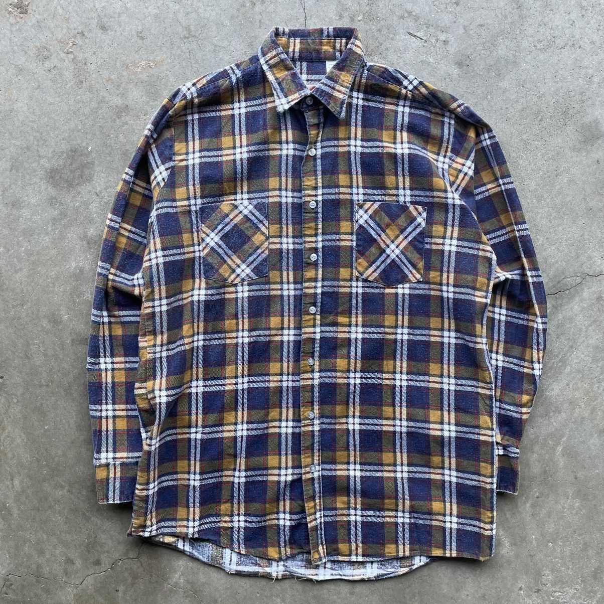 Flannel × Made In Usa × Vintage Vintage 1990s made in USA 100% cotton ...
