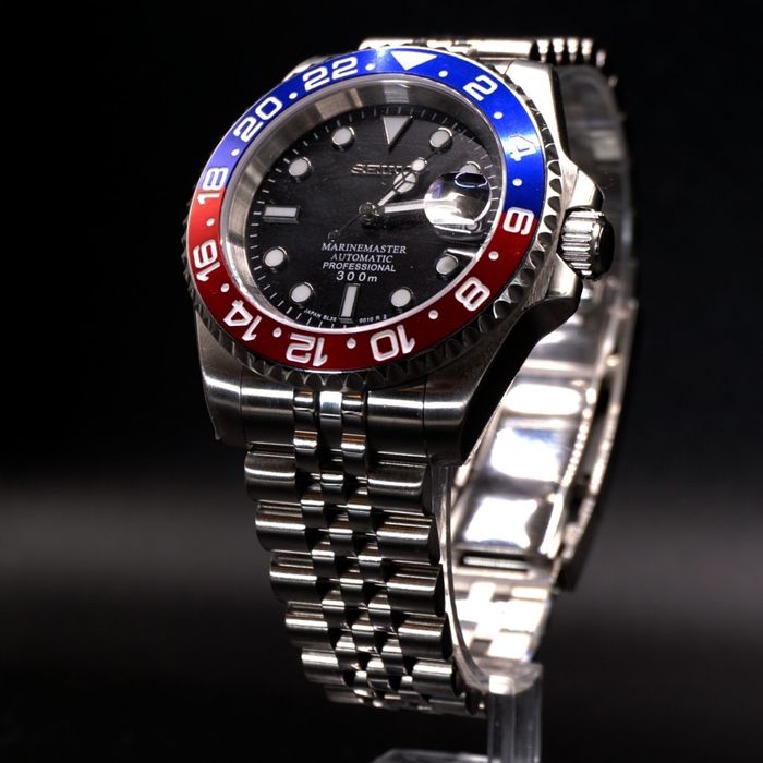 Seiko Seiko custom “submariner” luxury watch mod | Grailed