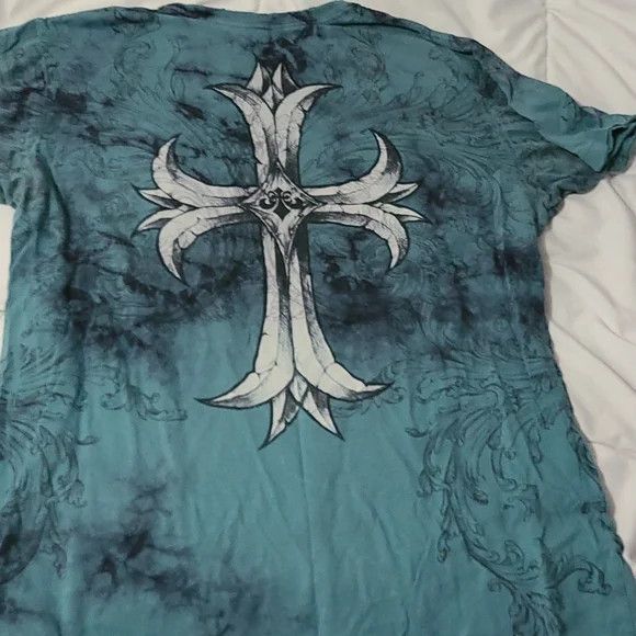 Affliction Affliction cross shirt | Grailed