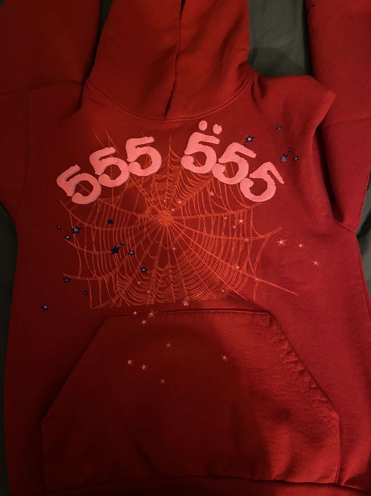 Spider Worldwide Spider Worldwide 555 Hoodie Red | Grailed