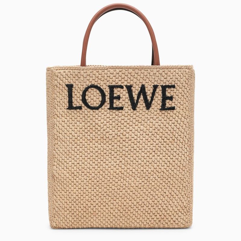Loewe Loewe A4 Beige Straw Bag | Grailed