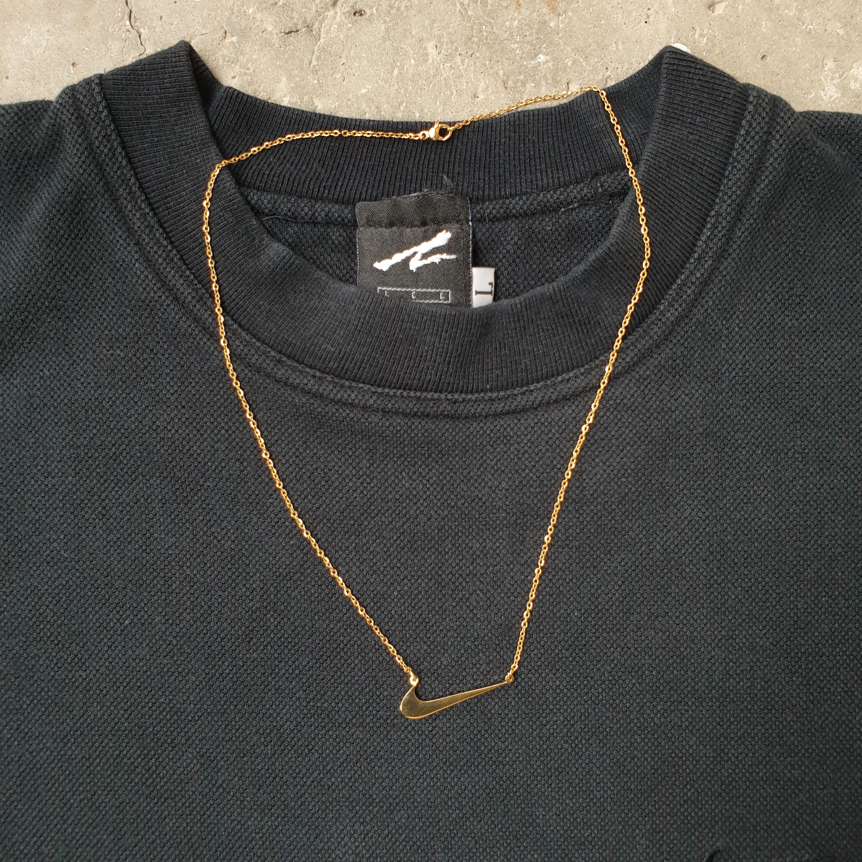 Nike Nike Swoosh Logo Chain Necklace Gold | Grailed