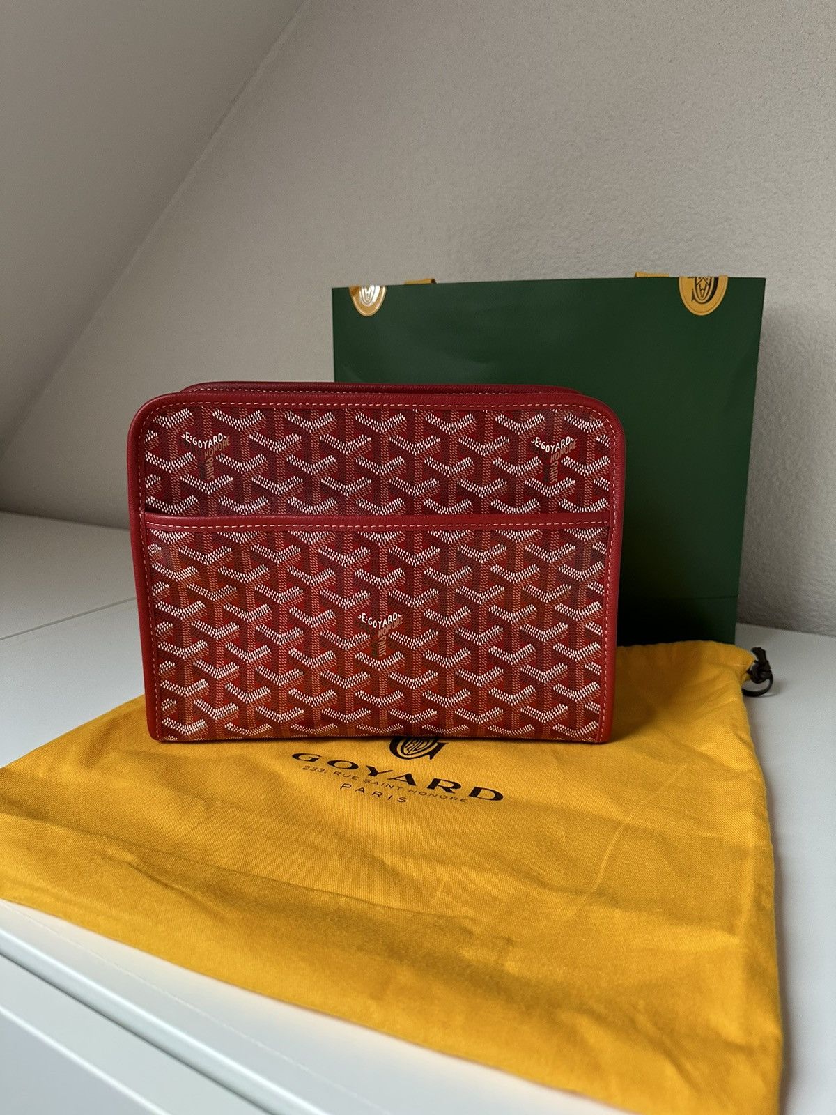 Goyard Goyard Jouvence red Toiletry Bag | Grailed