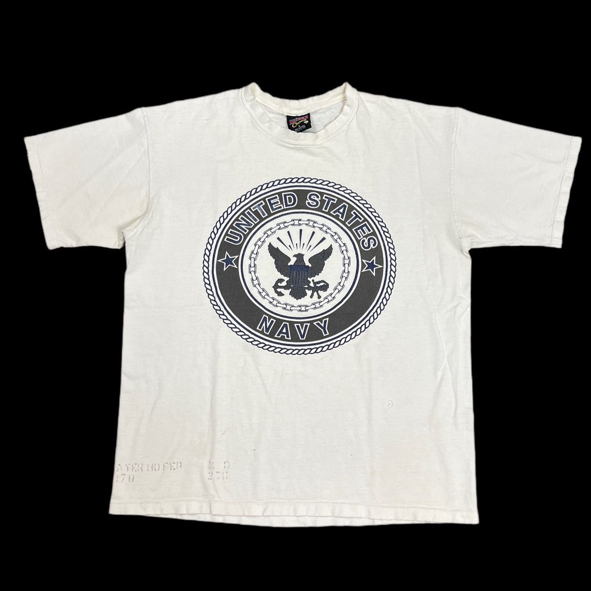 Vintage Vintage 90’s US Navy Stencil Tee Shirt | Grailed