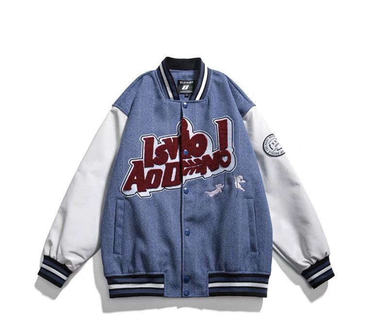 Very Cool Stylo Blue Bomber Jacket Varsity Jacket All Size Available ...