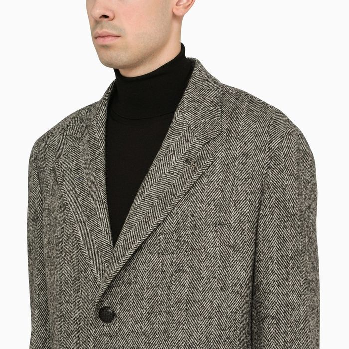 Tagliatore Tagliatore Herringbone Single-Breasted Jacket | Grailed